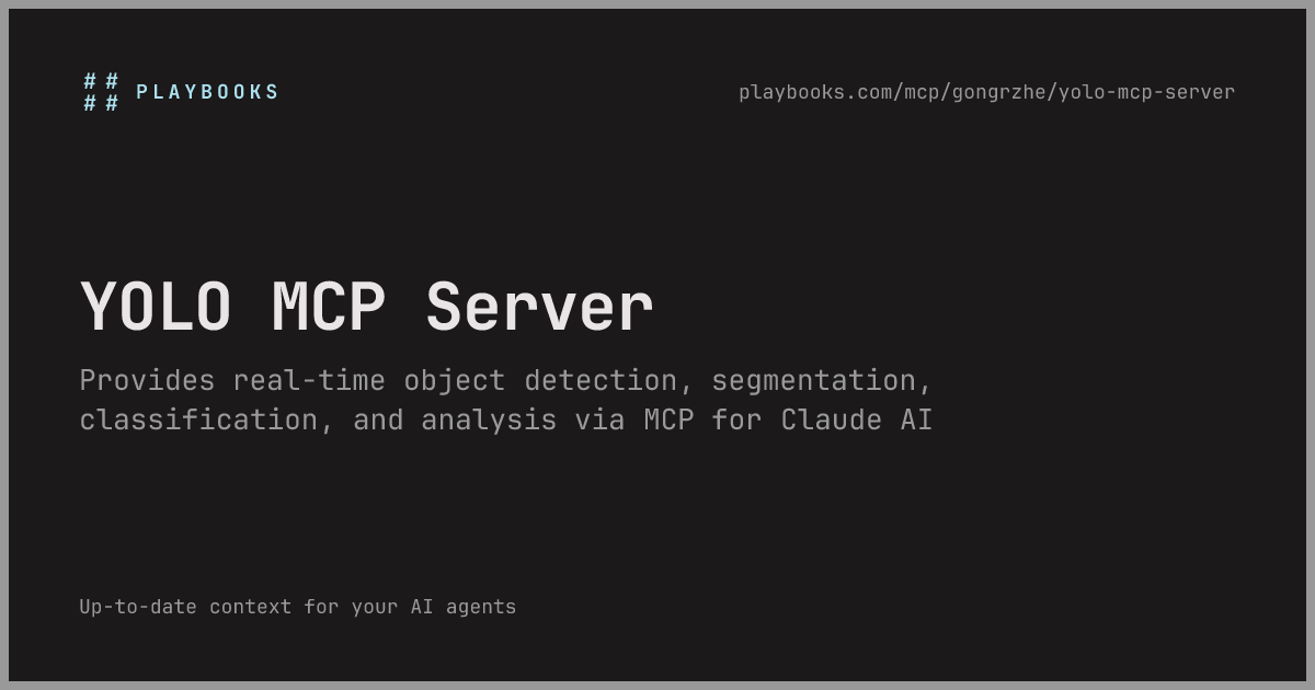 YOLO MCP Server - gongrzhe/yolo-mcp-server