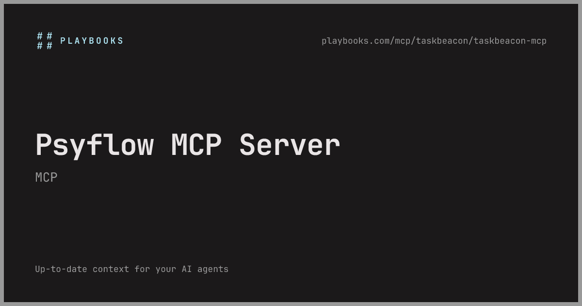 Psyflow MCP Server - taskbeacon/taskbeacon-mcp
