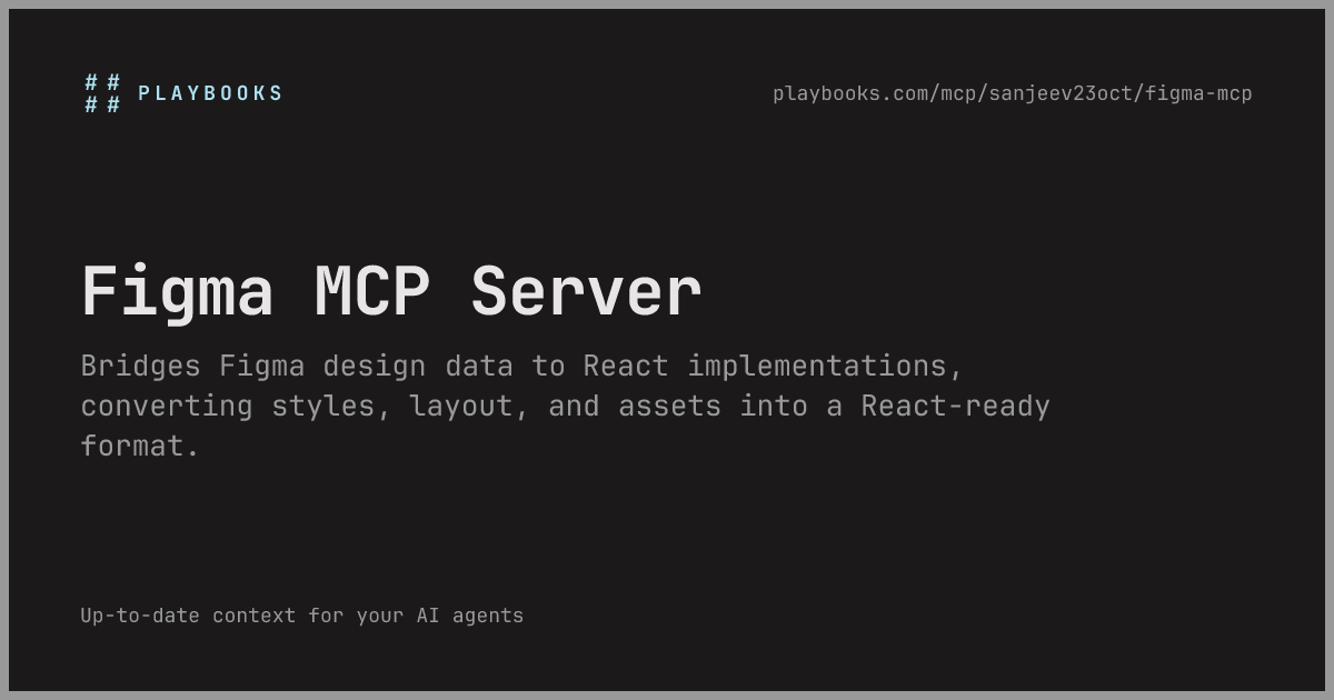 Figma MCP Server - sanjeev23oct/figma-mcp