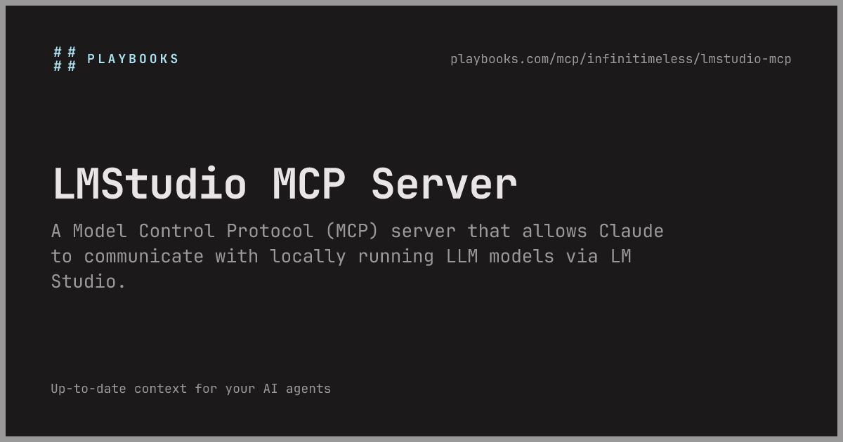 LMStudio MCP Server - infinitimeless/lmstudio-mcp