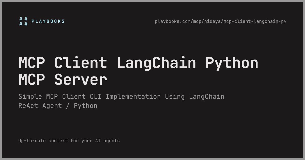 MCP Client LangChain Python MCP Server - hideya/mcp-client-langchain-py