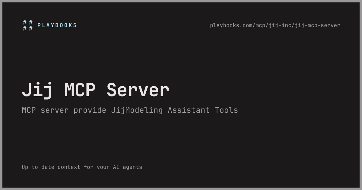 Jij MCP Server - jij-inc/jij-mcp-server