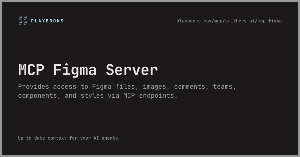 MCP Figma Server - smithery-ai/mcp-figma