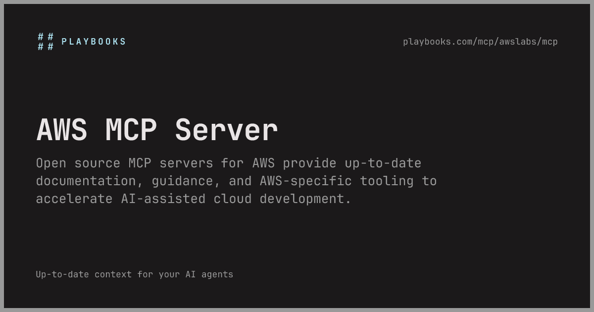 AWS MCP Server - awslabs/mcp